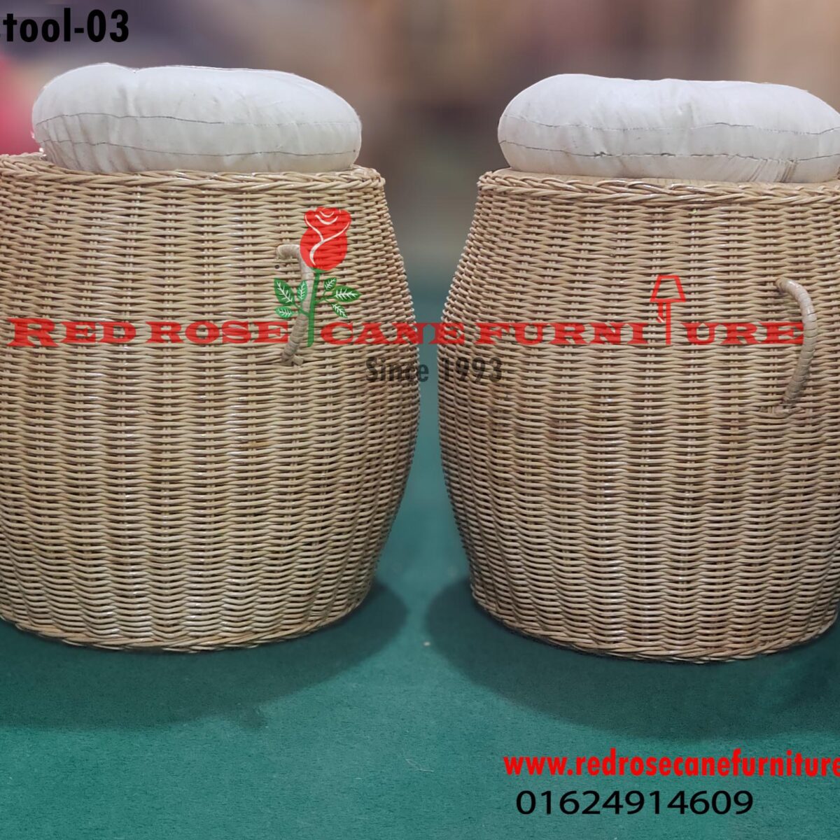 STOOL - Red Rose Cane Furniture & Interior