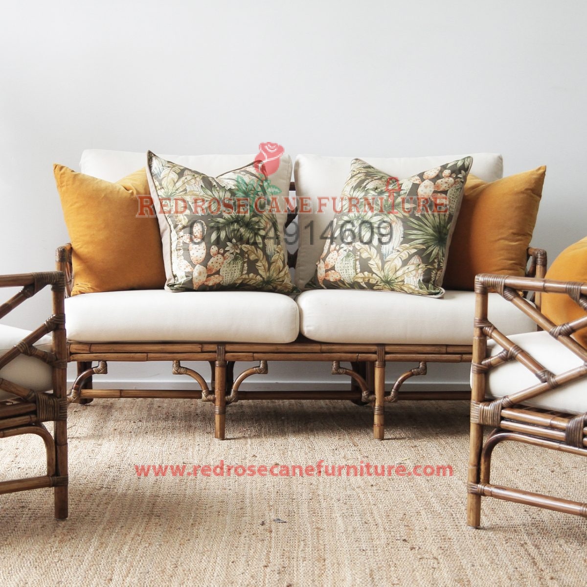 Cane Sofa - Red Rose Cane Furniture & Interior