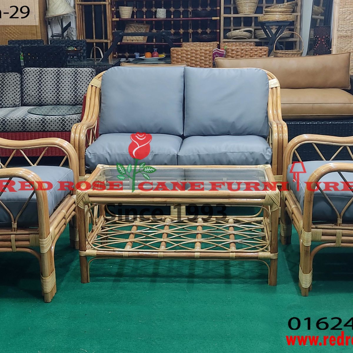 Cane Sofa - Red Rose Cane Furniture & Interior