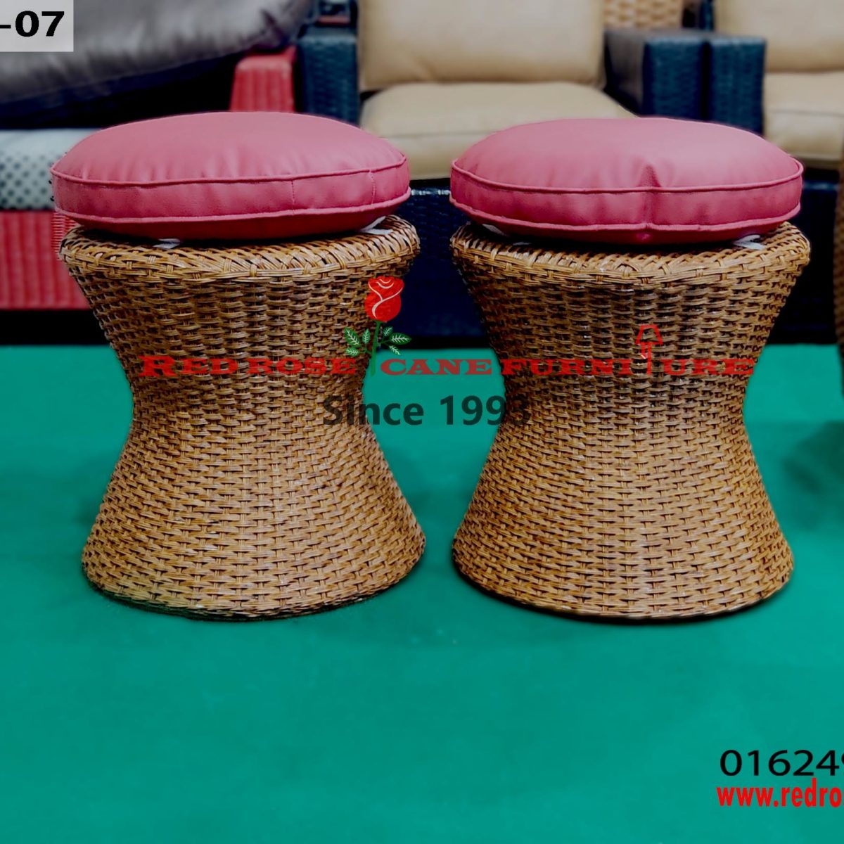 Stool - Red Rose Cane Furniture & Interior